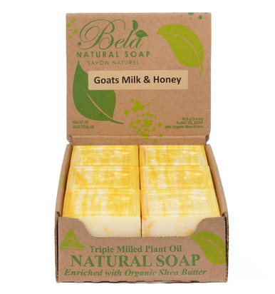 Bela Pure Natural Soap - Goats Milk & Honey - 3.3 Oz - Value Max Products