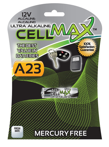 CellMax A23 12 Volt Ultra Alkaline - 1 Piece Blister Card - Value Max ...
