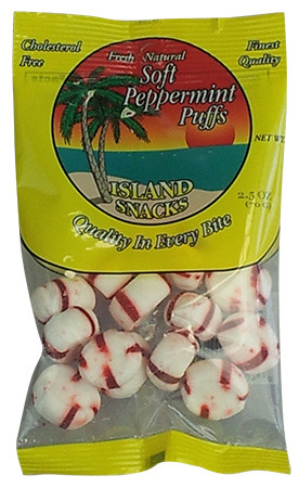 Island Snacks Soft Peppermint Puffs - 2.5 oz Package - Value Max Products