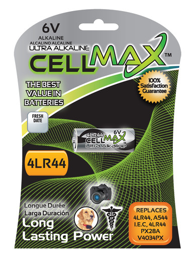 CellMax 6 Volt Alkaline Battery - 1 Piece Blister Card - Value Max Products