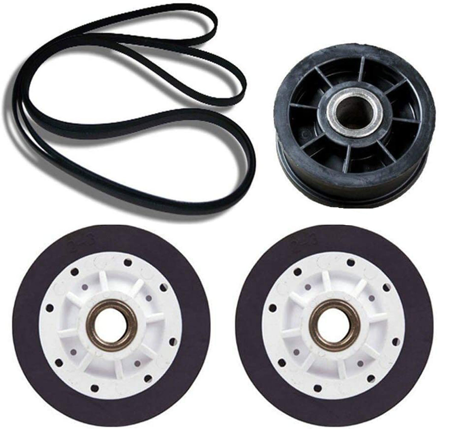 LE2902 (P7804817W W) Dryer Belt Pulley Rollers Kit - PartsDiscount.com