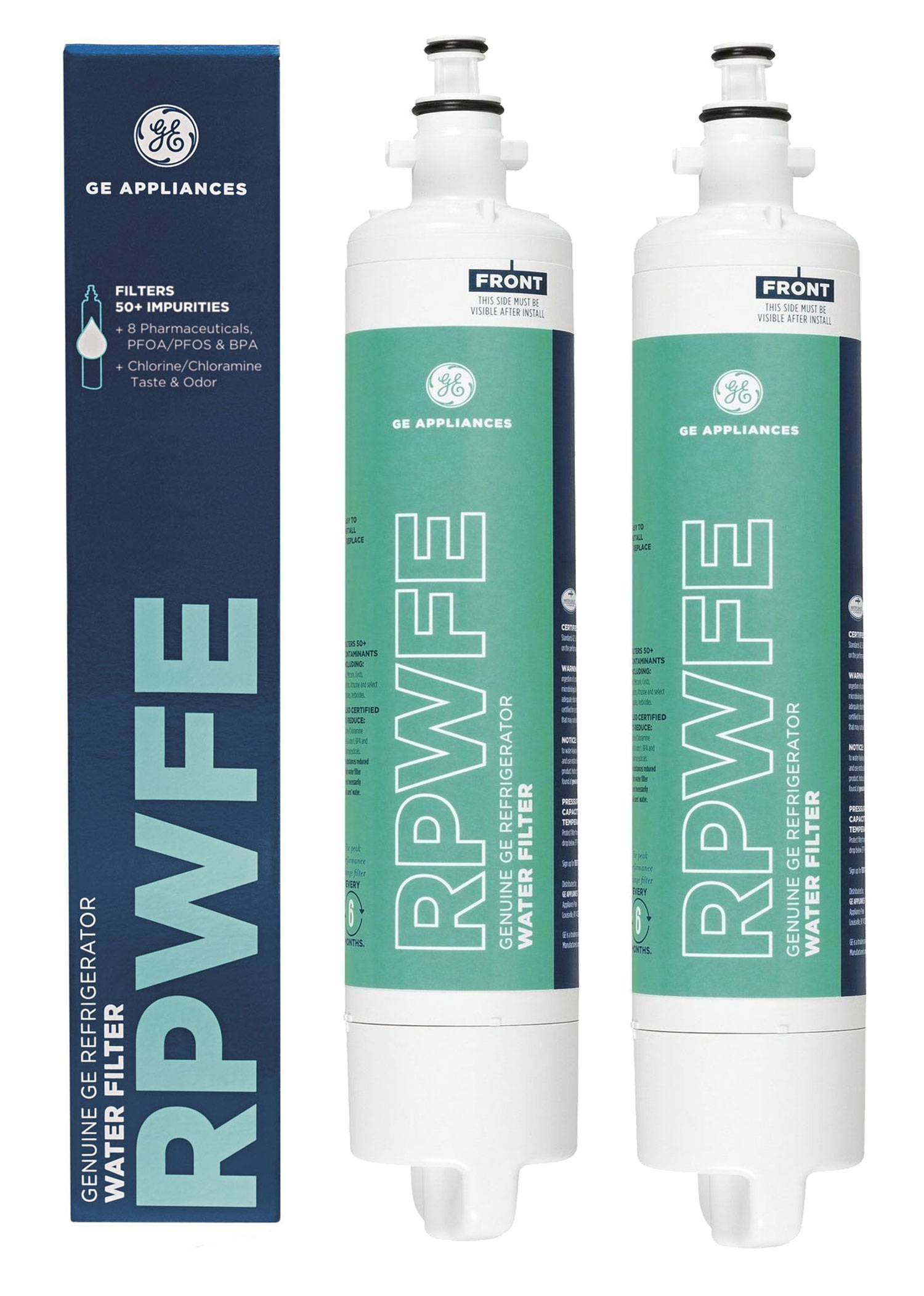 GE PYE22PYNGFS Genuine OEM Refrigerator Water Filter with Chip (2 Pack ...