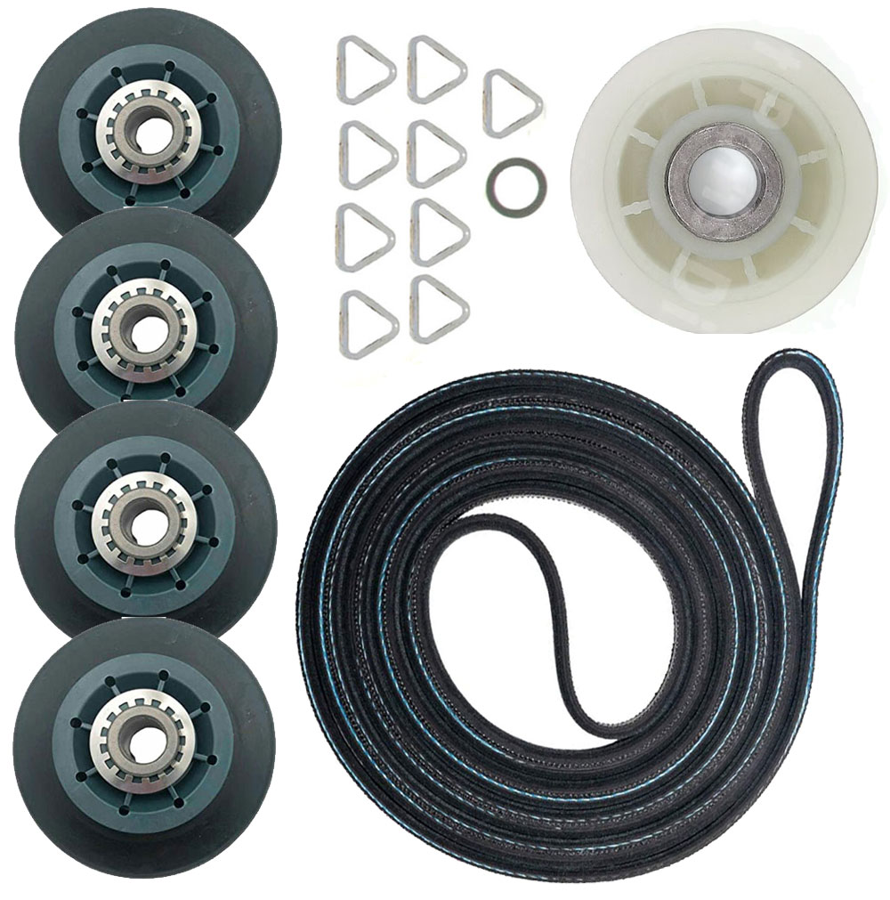 Dryer Rollers Pulley Belt Kit that fits Dryer Model Maytag MED5630HW1 ...