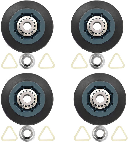 WGD6400SW1 Whirlpool Dryer Drum Support Roller (4 Pack) - PartsDiscount.com