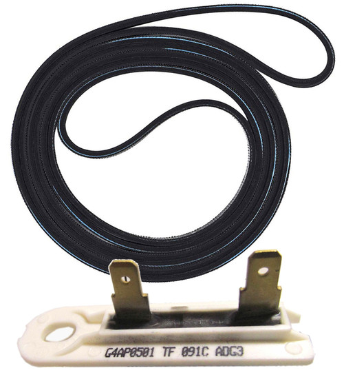 DEM205A Dryer Belt and Thermal Fuse - PartsDiscount.com