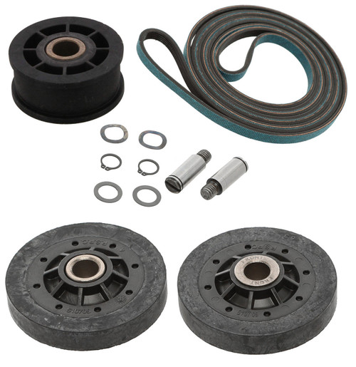 Speed Queen ADGE9BSS113TN01 Dryer Drum Rollers Shafts Belt Pulley Kit ...