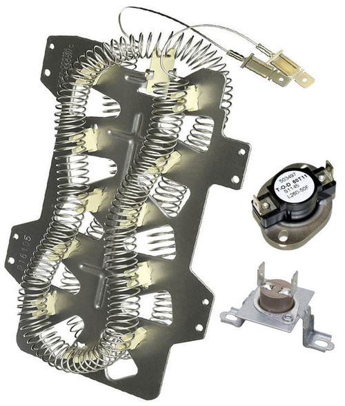 DV331AEW/XAA-0000 Samsung Dryer Heating Element Thermostat Kit ...