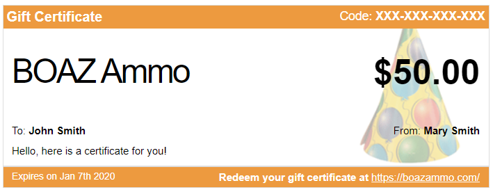 GIFTING MADE EASY - BOAZ Ammo