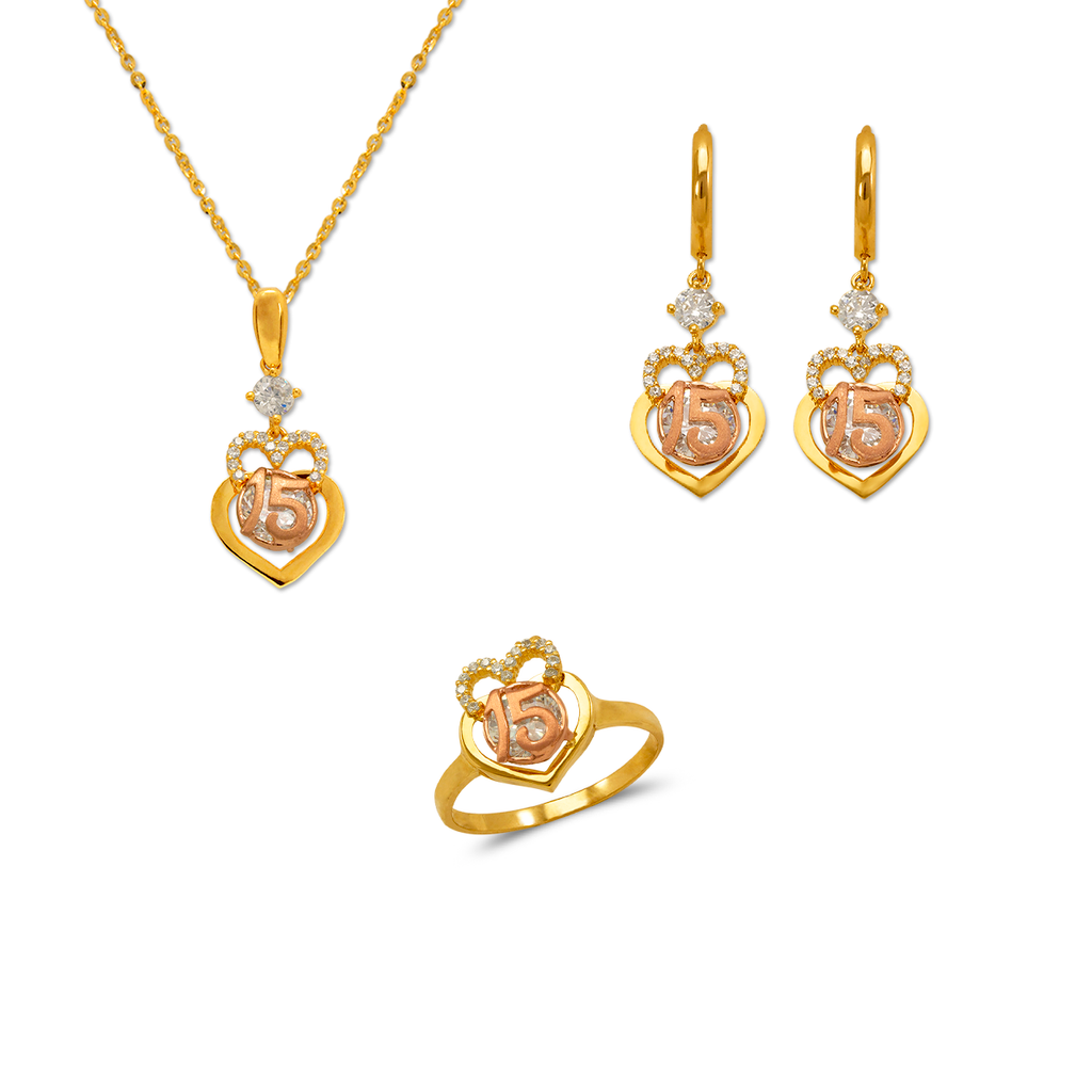 483-030S Fancy 15 Anos Collection Set - Line Gold, Inc.