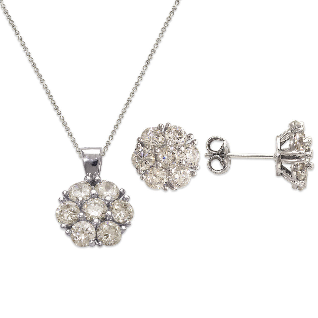 743-013WS Fancy White Collection Set - Line Gold, Inc.