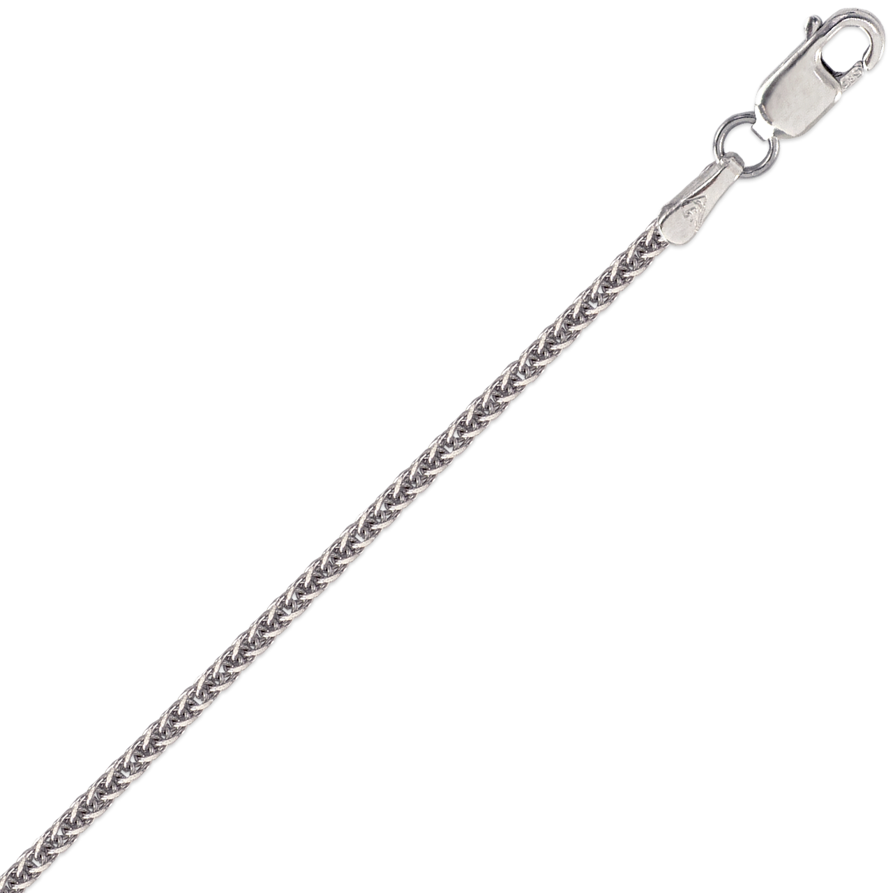 132-603WS Square Wheat D/C White Chain - Line Gold, Inc.