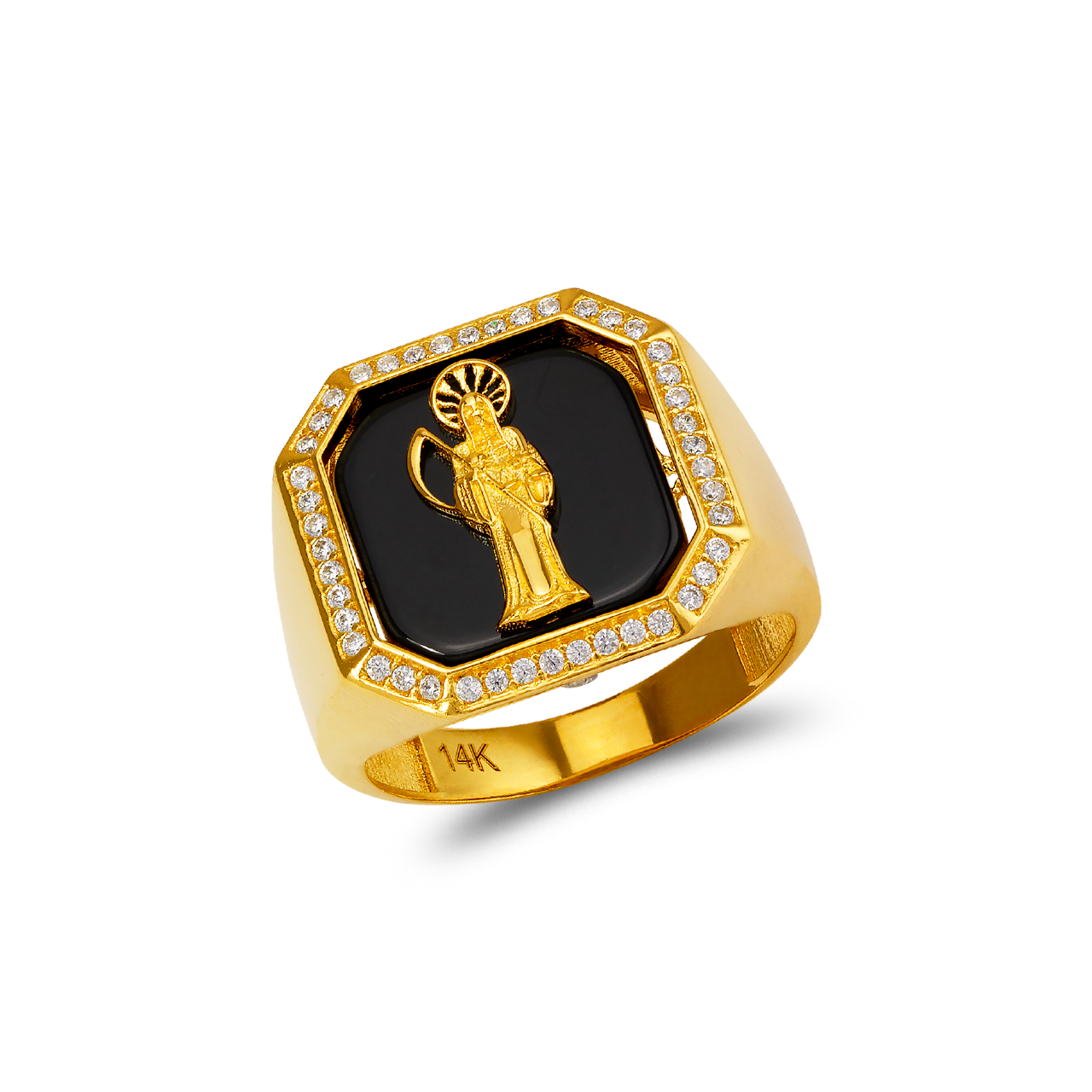 273-924 Men's St. Muerte Ring - Line Gold, Inc.