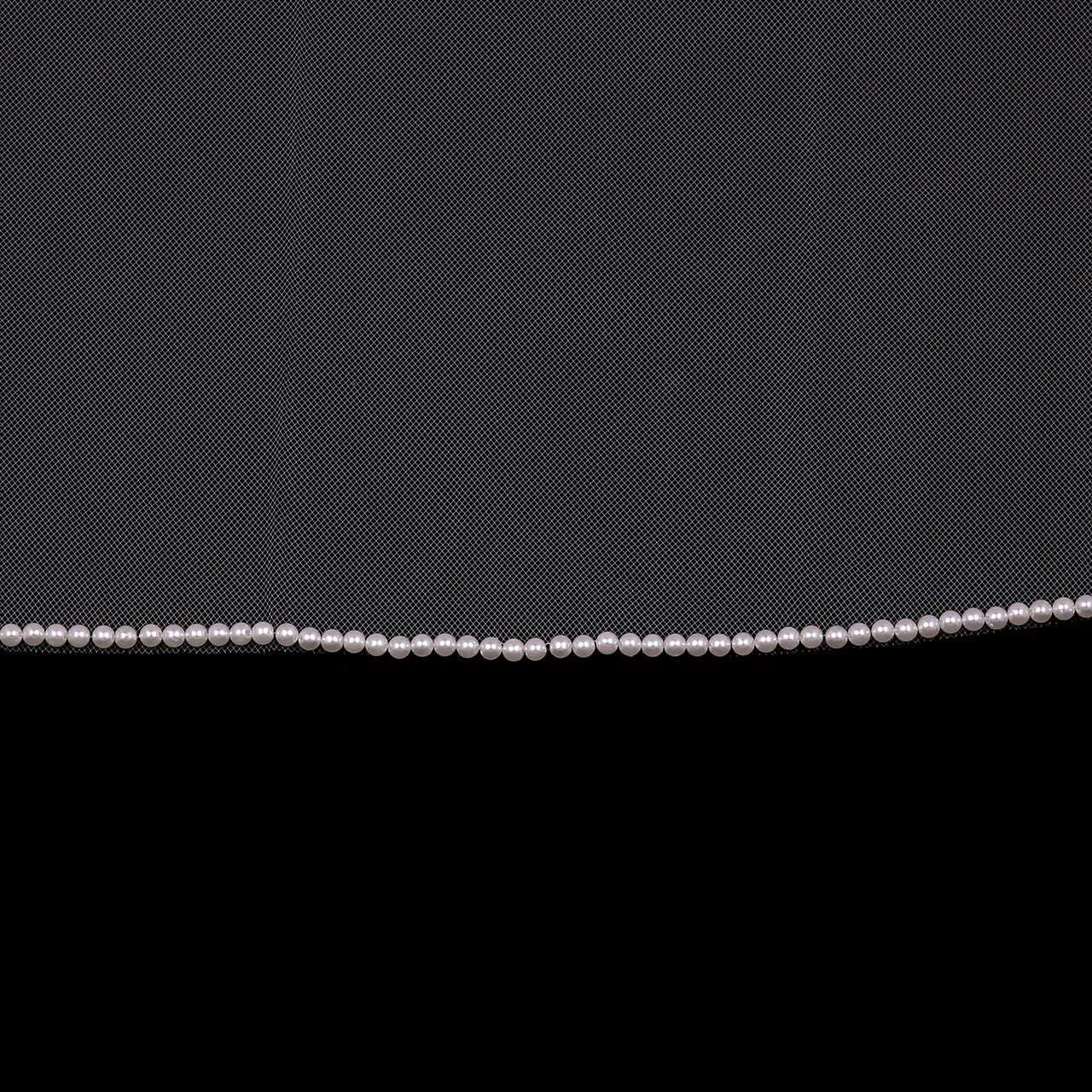 Cathedral Wedding Veil with Beaded Pearl Edge Envogue
