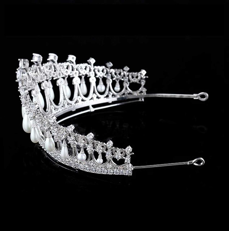 Lover's Knot Replica Wedding Tiara with Jewelry Set