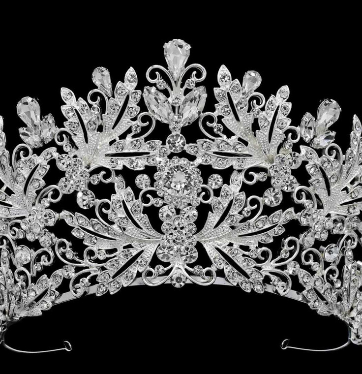 Elaborate Crystal Rhinestone Wedding and Quinceanera Tiara