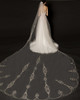 165" Long Beaded Regal Cathedral Wedding Veil