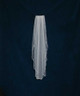 Opaque Beaded Fingertip Length Wedding Veil C534