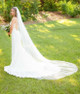 Pearl Scatter Cathedral Wedding Veil Wide Width C555
