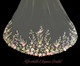 Vibrant Multi-Color Lace Royal Cathedral Wedding Veil