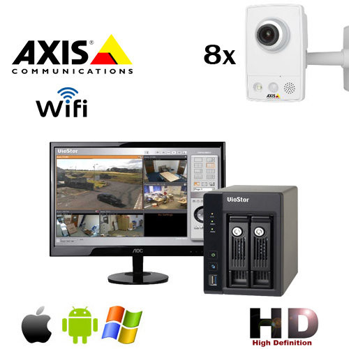 AXIS IPS-8AWCC-Q28P 8 Camera Indoor Cube IP System