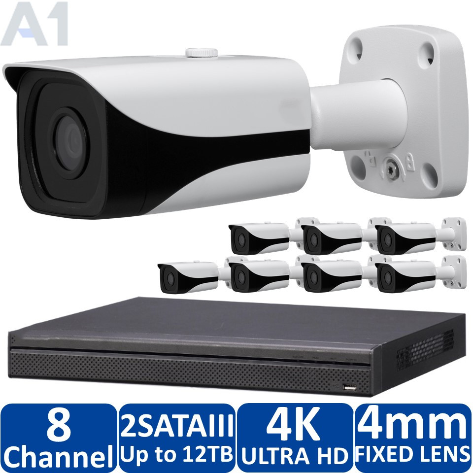 Dahua 8-IPC-HFW-SYS 8 Camera Outdoor Bullet IP System