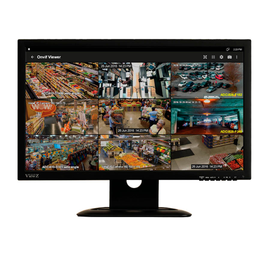 ViewZ VZ-215IPM 21.5" Flat Panel Wide LED CCTV Monitor