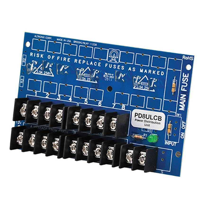 Altronix PD8ULCB 8 Output Power Distribution Module