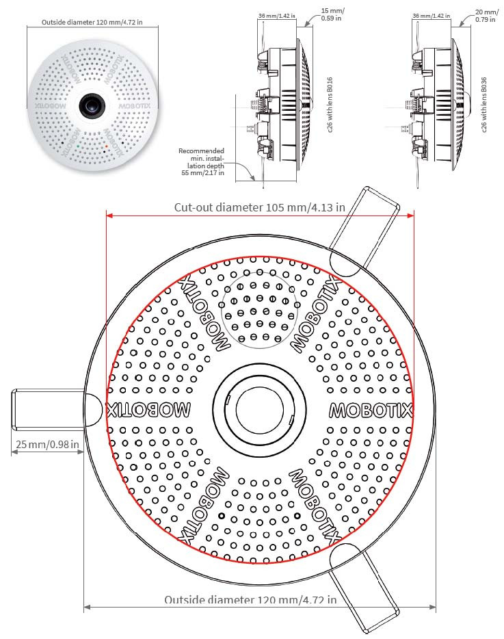 Mobotix MX-C26-6D016 Indoor Fisheye IP Camera discontinued
