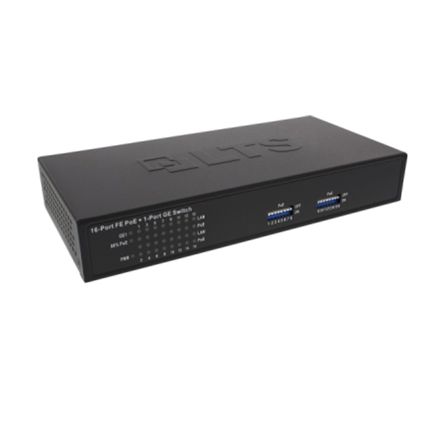 LTS LT-SW1601E PoE 16 Port + 1GB Uplink Switch - 120W discontinued