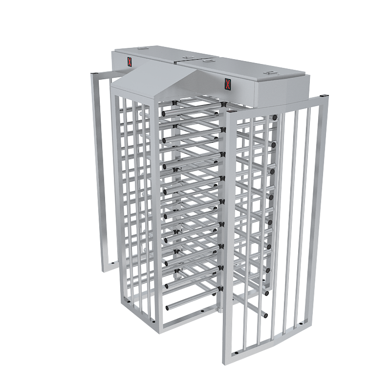 Full Height Dual Gates Stainless Steel Turnstile - AKT-D-400