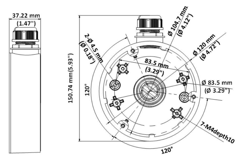 Hikvision CB120 Conduit Base for Dome Cameras