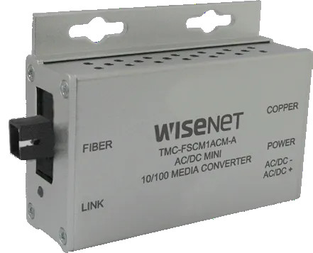 Samsung Hanwha TMC-FSTS1ACM-A Optical Media Converter