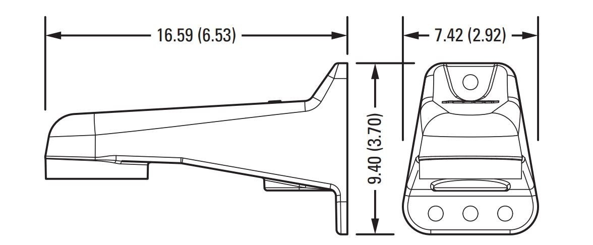 Pelco WMVE-SW Wall Mount Arm, 1.5 inch NPT