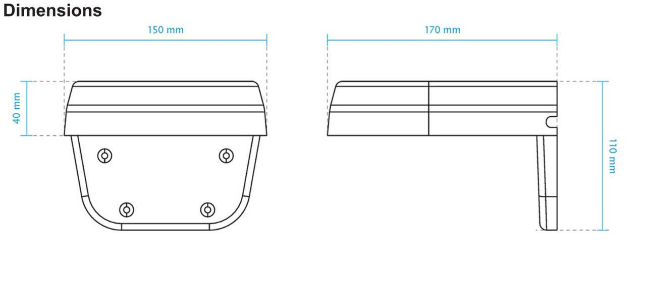 Pelco SRXV-WMS L-shaped Wall Mount Bracket