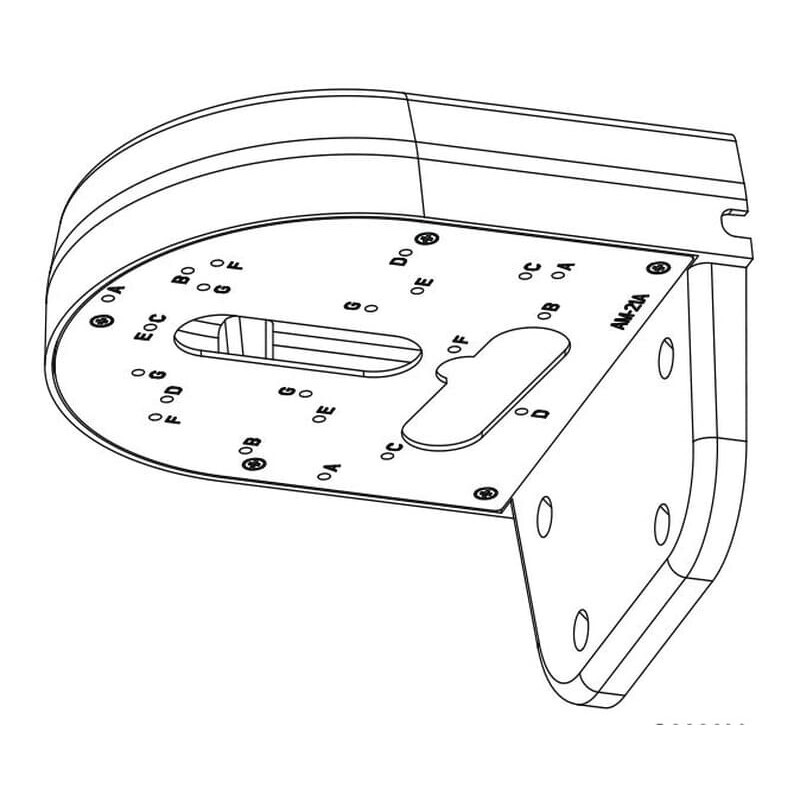 Pelco SRXV-WMS L-shaped Wall Mount Bracket