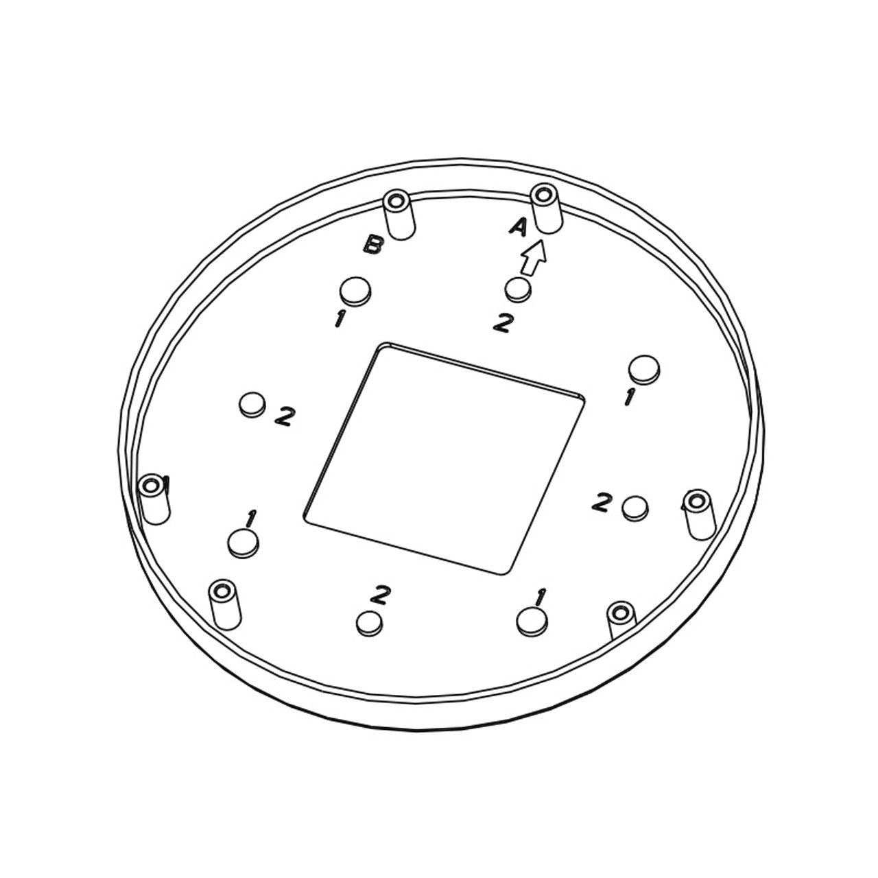 Pelco IJTV-AP Electrical Box Adapter Plate Pelco IJTV-AP Electrical Box Adapter Plate