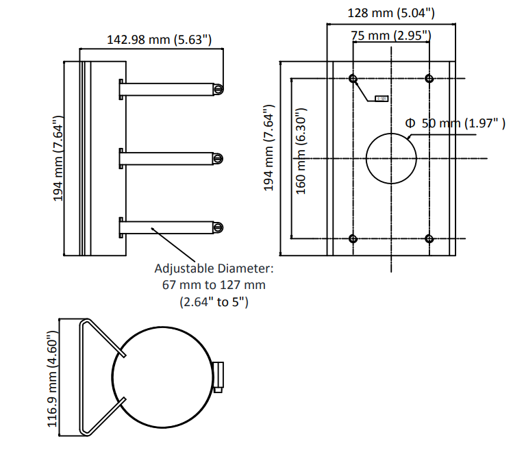 Hikvision DS-1684ZJ Vertical Pole Mount