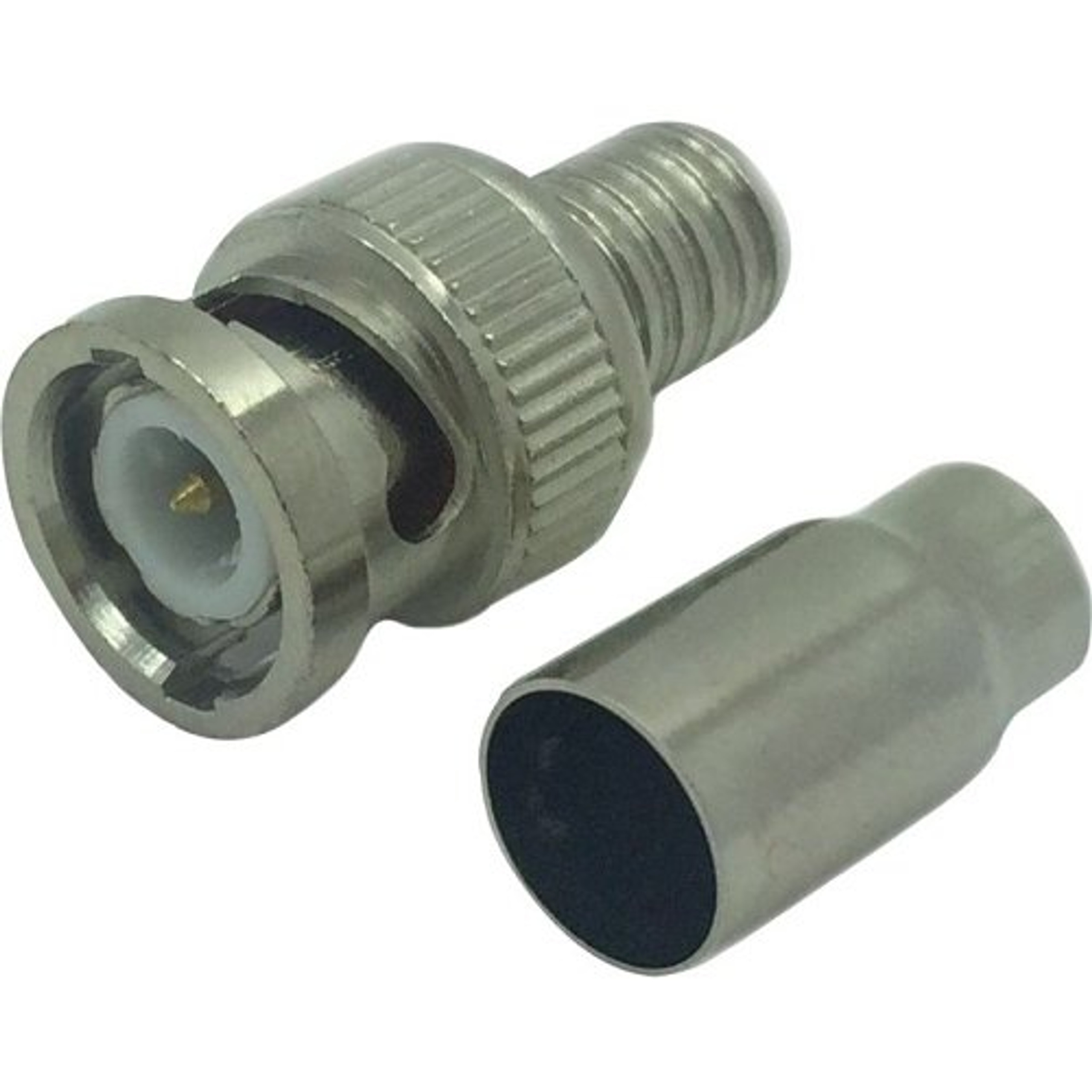 W Box 0E-BNC2UTP 18-22AWG Wire Male BNC Crimp RG59,6 PVC