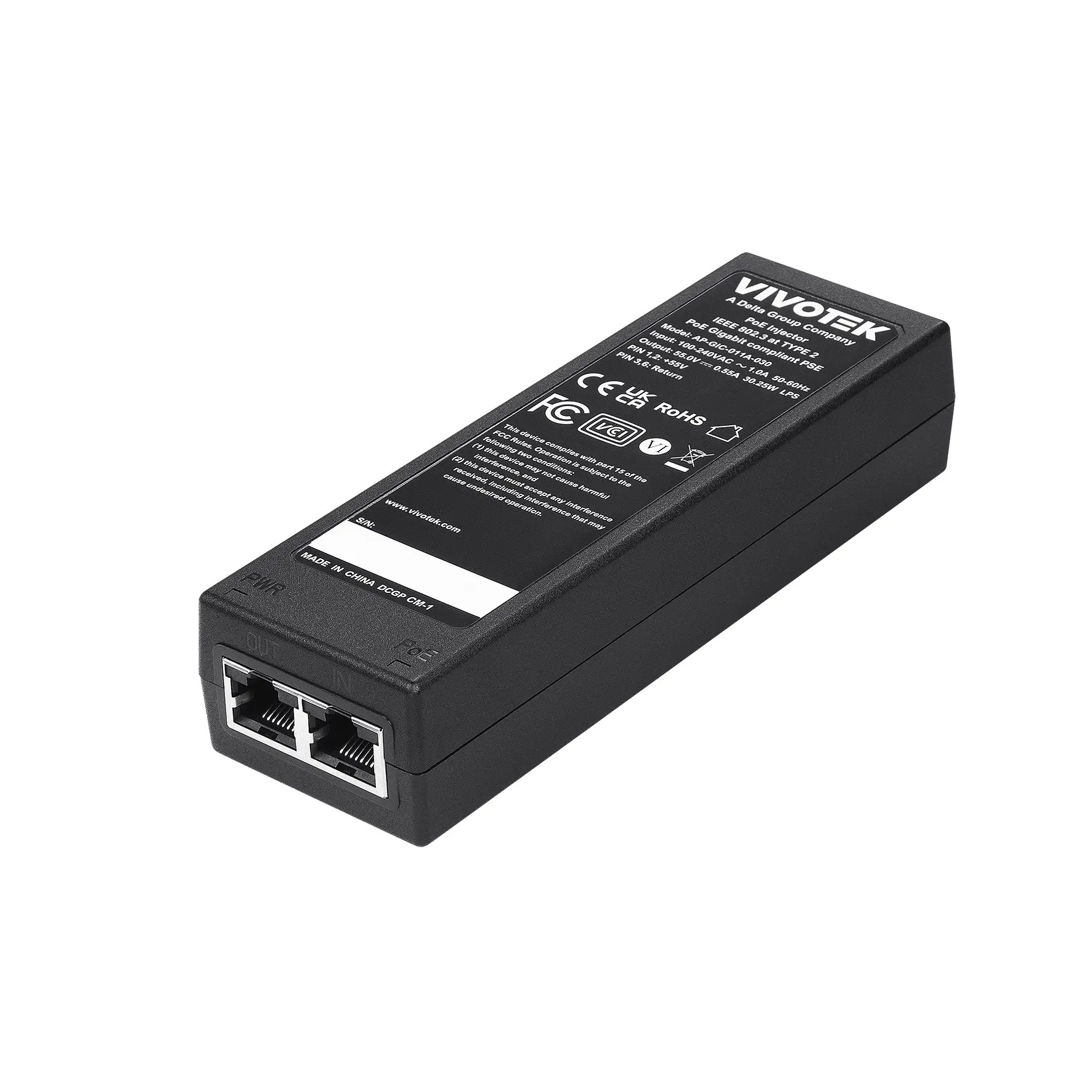 Vivotek AP-GIC-011A-030 PoE Injector