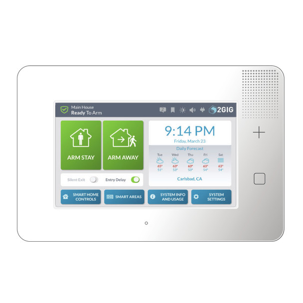 2Gig 2GIG-GC3E-345 GC3 Security & Control Panel