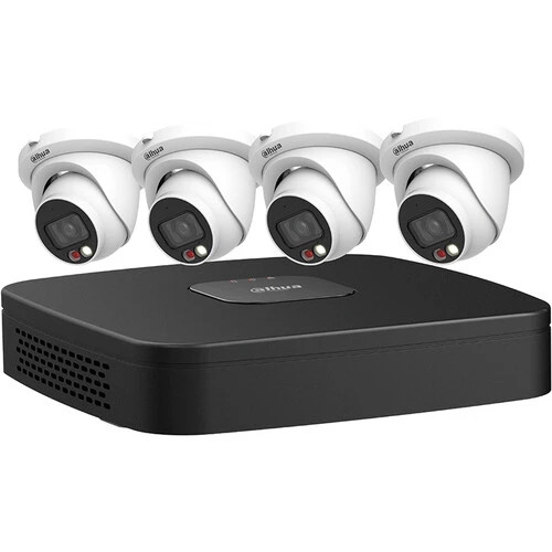 Dahua N444E42C 4x4-Channel 4K NVR with 2TB HDD and 4x4MP IP Security ...