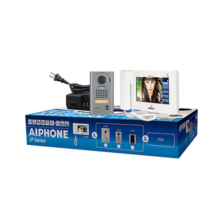 Aiphone JPS-4AEDV 7" Touchscreen Vandal Video Intercom Set (JP-DV, JP-4MED, PS-2420UL)