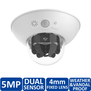 Mobotix MX-D15Di-Sec-DNight-D25N25-FIX Dome IP Camera