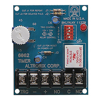 Altronix 6062 Multi-Function Timer, 12V DC or 24V DC