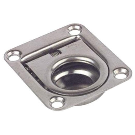 Stainless Steel Spring Loaded Ring Pull - Pirates Cave Chandlery