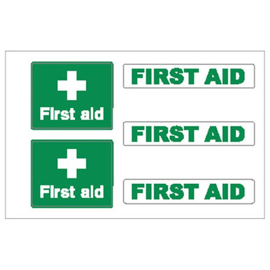 First Aid Label Sticker - Pirates Cave Chandlery