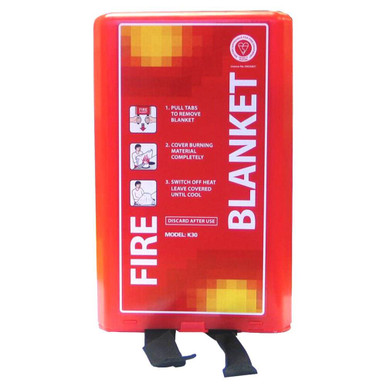 K30 Hard Case Fire Blanket 1m x 1m - Pirates Cave Chandlery
