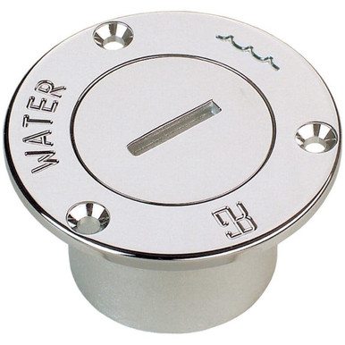 Water Deck Filler Chrome Plated Brass 1 1/2" - Pirates Cave Chandlery