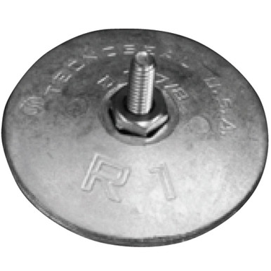 Tecnoseal Zinc R1 Rudder Disc Anode 0.12kg (Pair) - Pirates Cave Chandlery