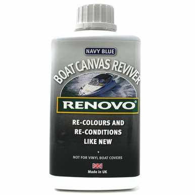 Renovo Boat Canvas Reviver Navy Blue 500ml - Pirates Cave Chandlery